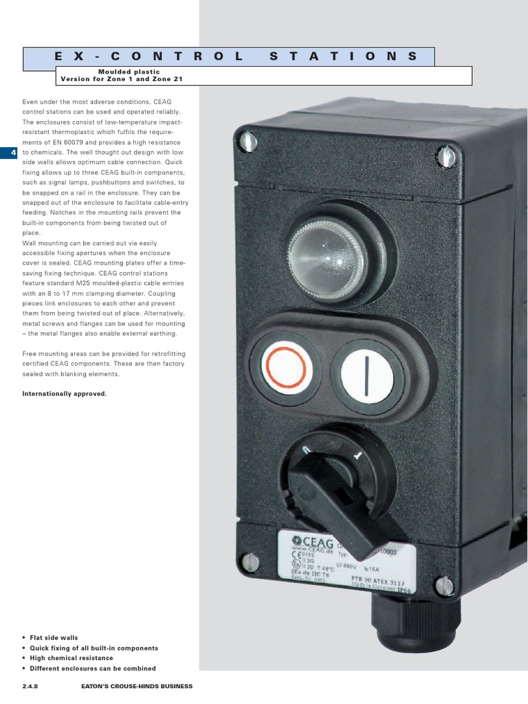 CEAG Control Stations Overview | PDF | Pipe (Fluid Conveyance ...
