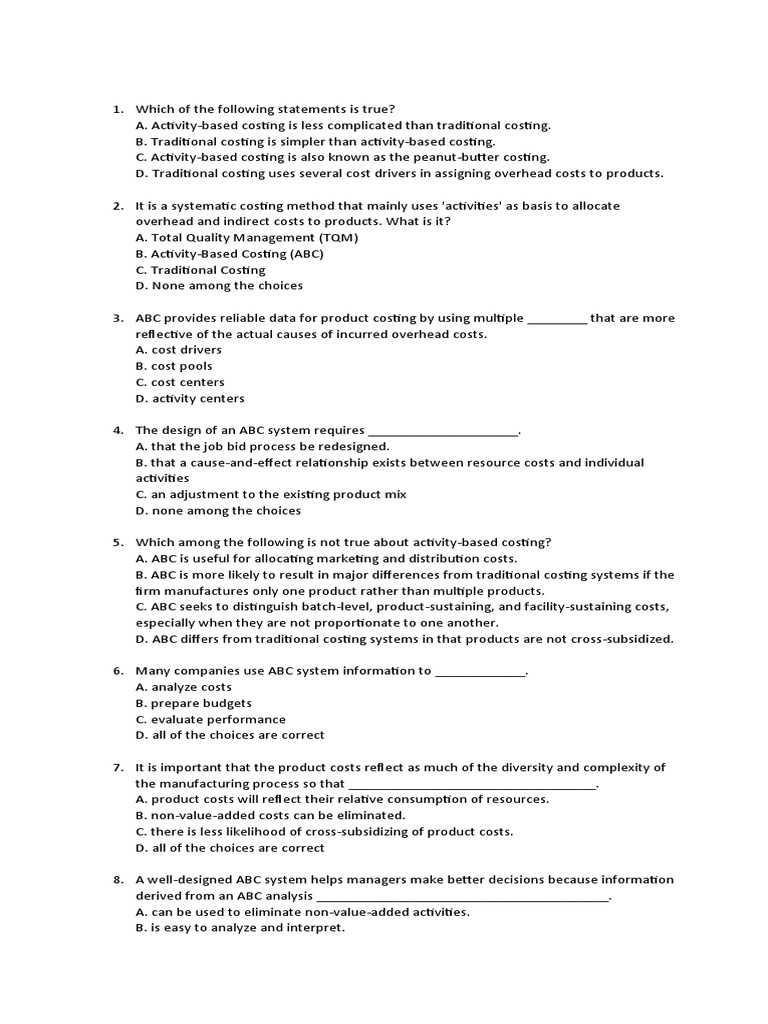 Activity-Based-Costing Q23-2 | PDF | Cost | Cost Of Goods Sold Activity-Based-Costing Q23-2 | PDF | Cost | Cost Of Goods Sold