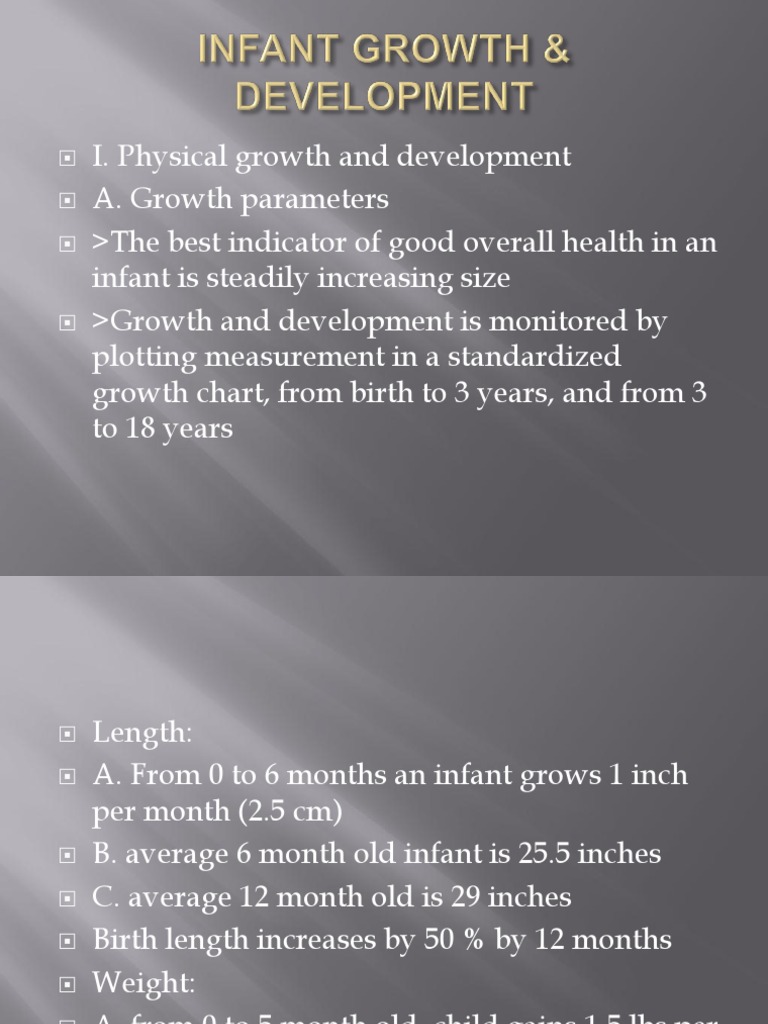 Infant Growth & Development Slides | PDF | Infants | Human Development
