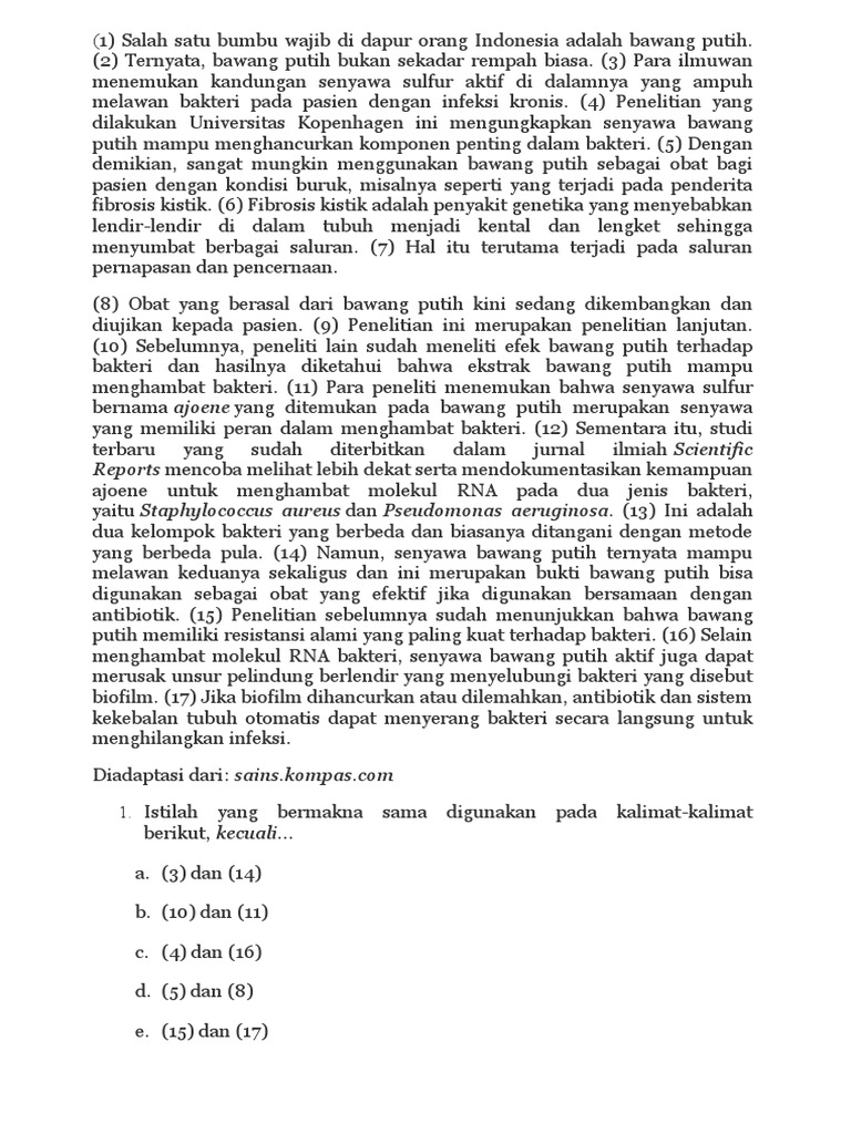 Soal PU 20 Butir | PDF