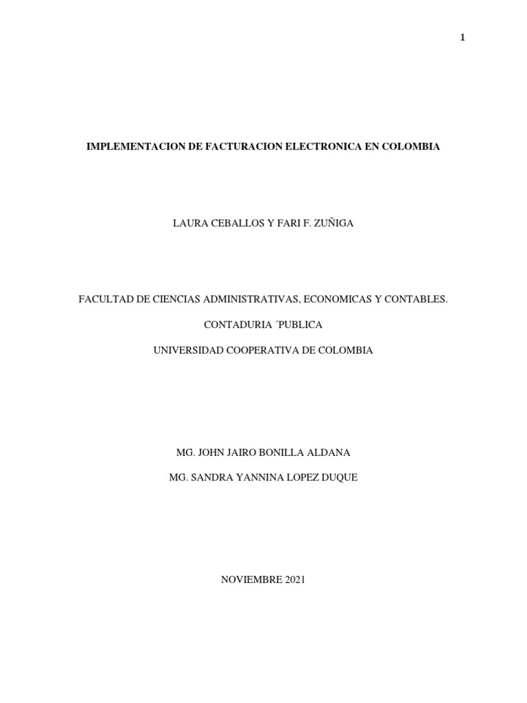 Implementación Facturación Electronica | PDF | Evasión de impuestos