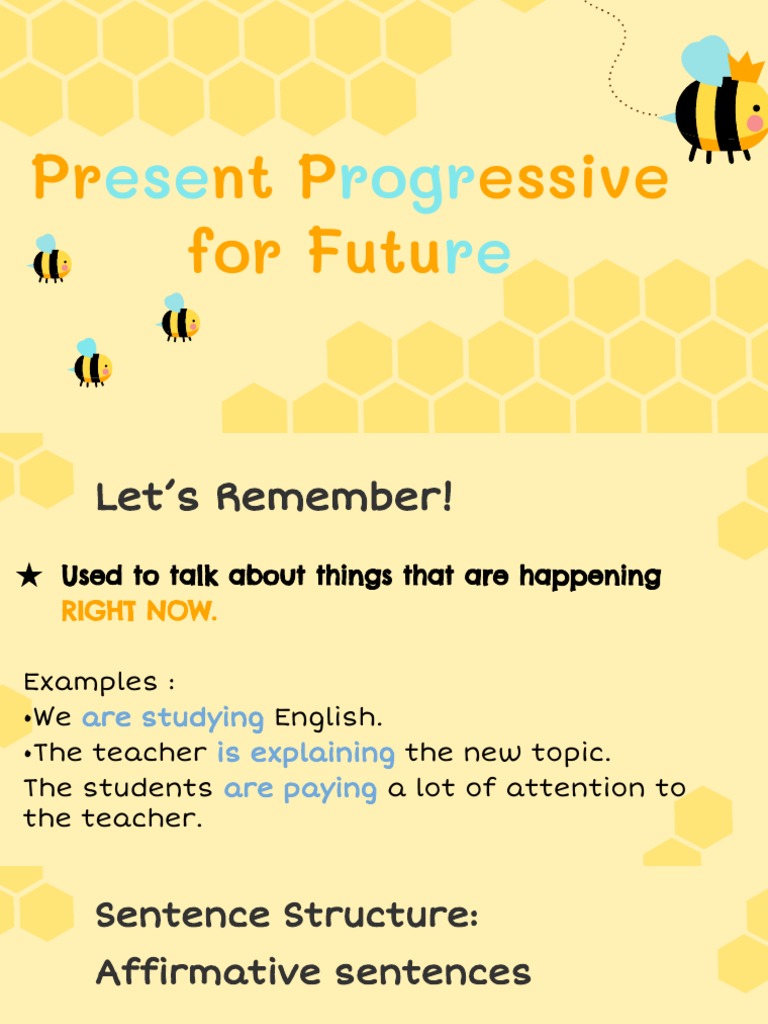 Present Progressive for Future Plans | PDF | Grammar | Linguistic ...