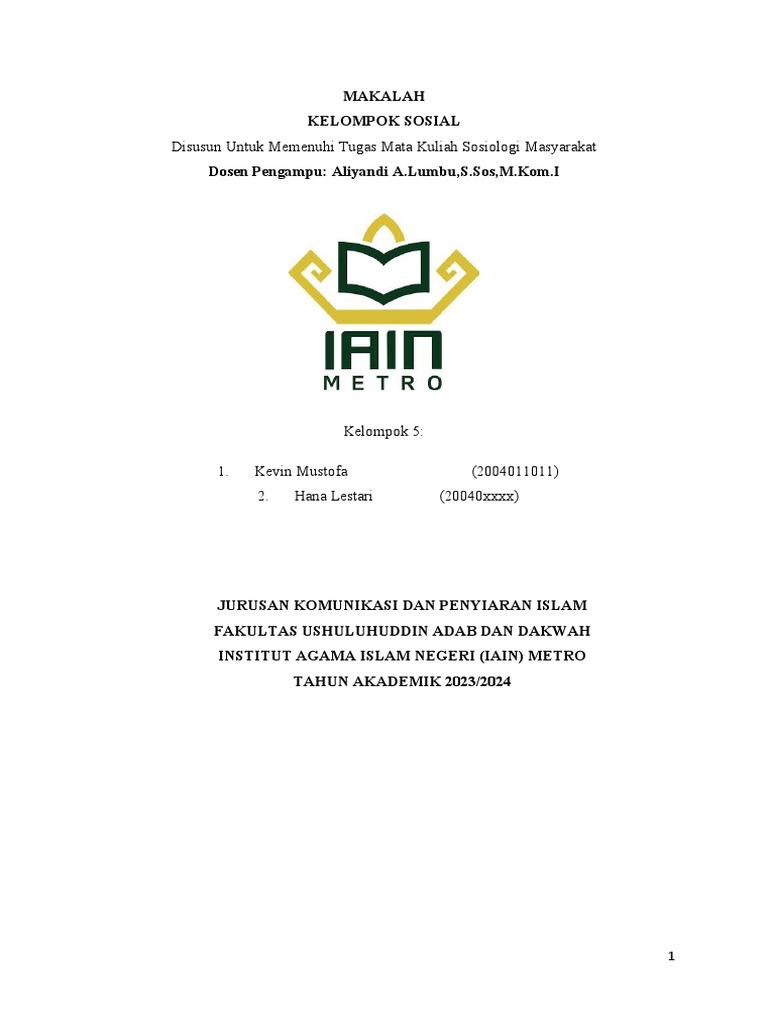 Makalah Kelompok 5 | PDF