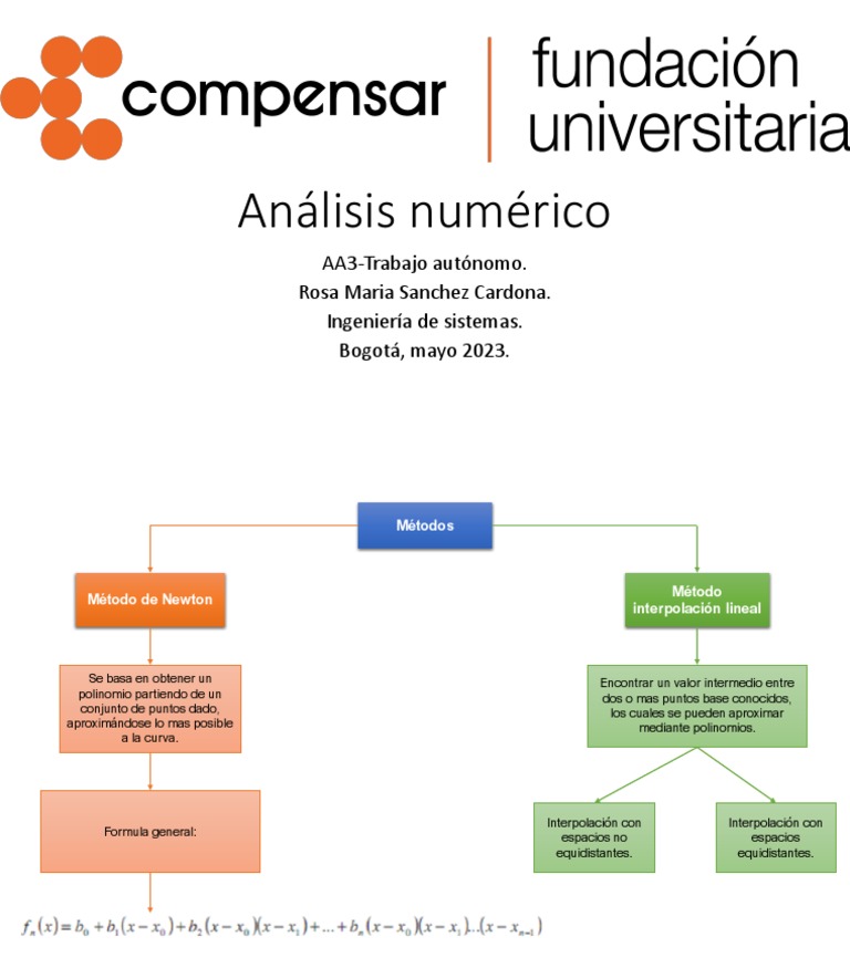 AA3-trabajo Autonomo-Analisis Numerico | PDF