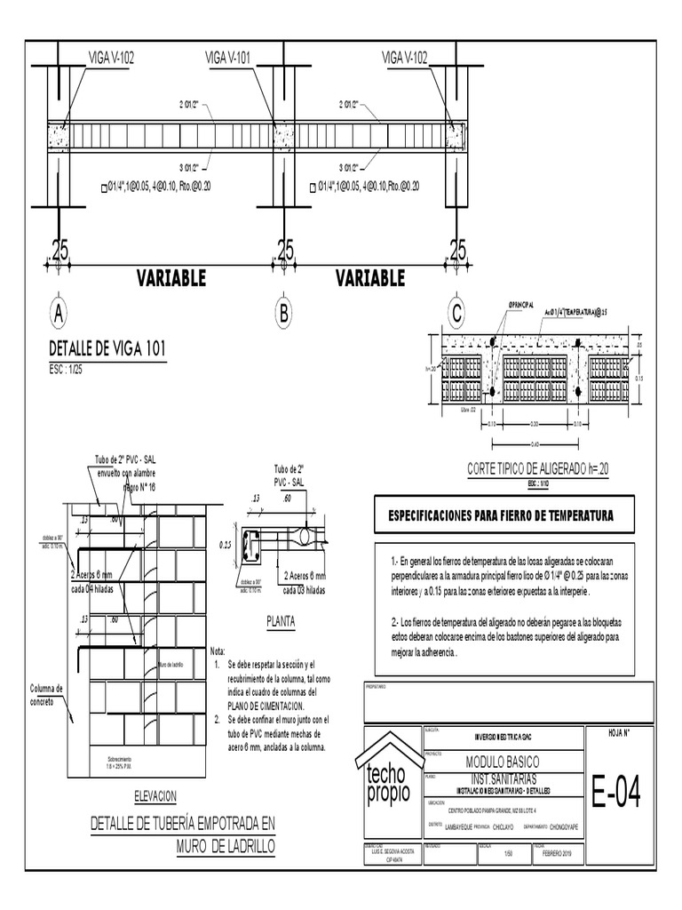 Detalle Vigas | PDF | Materiales de construcción | Ingeniería de Edificación