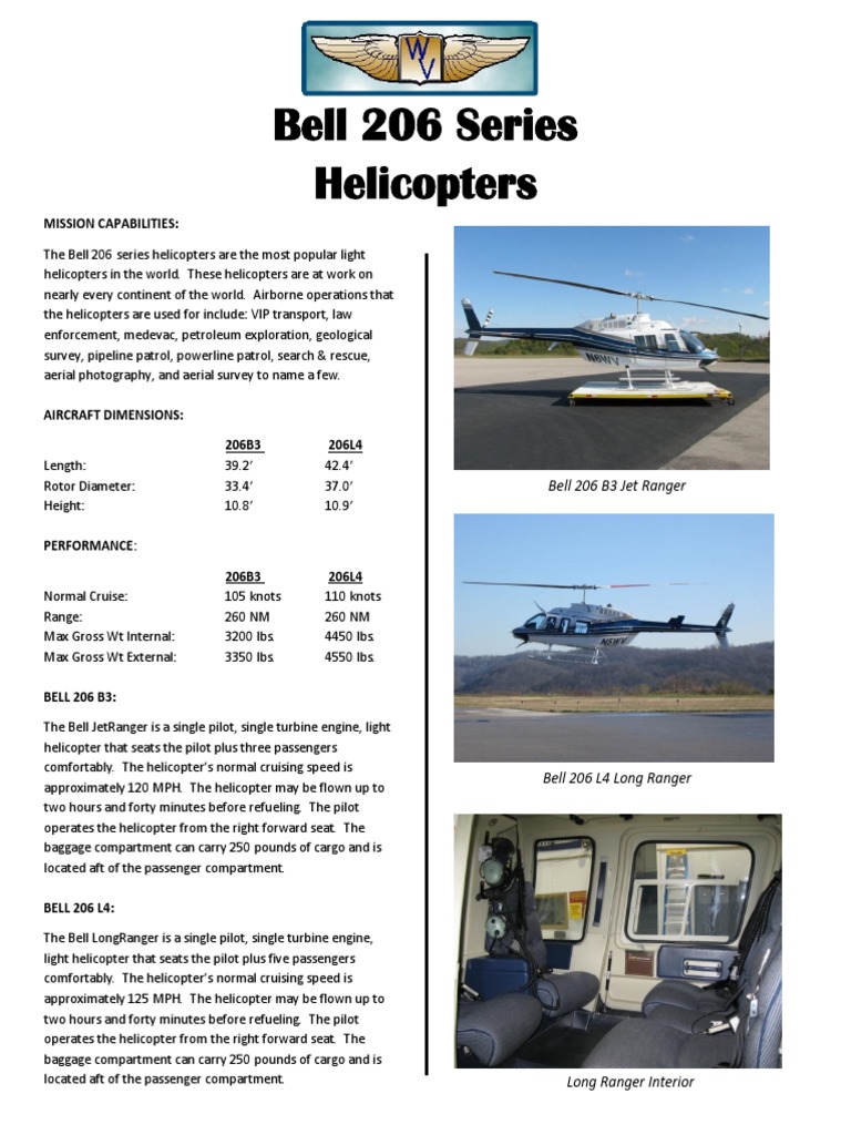 Bell 206 Series Helicopters | PDF