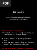 Understanding "Work" vs "Works" Usage | PDF | Noun | Plural