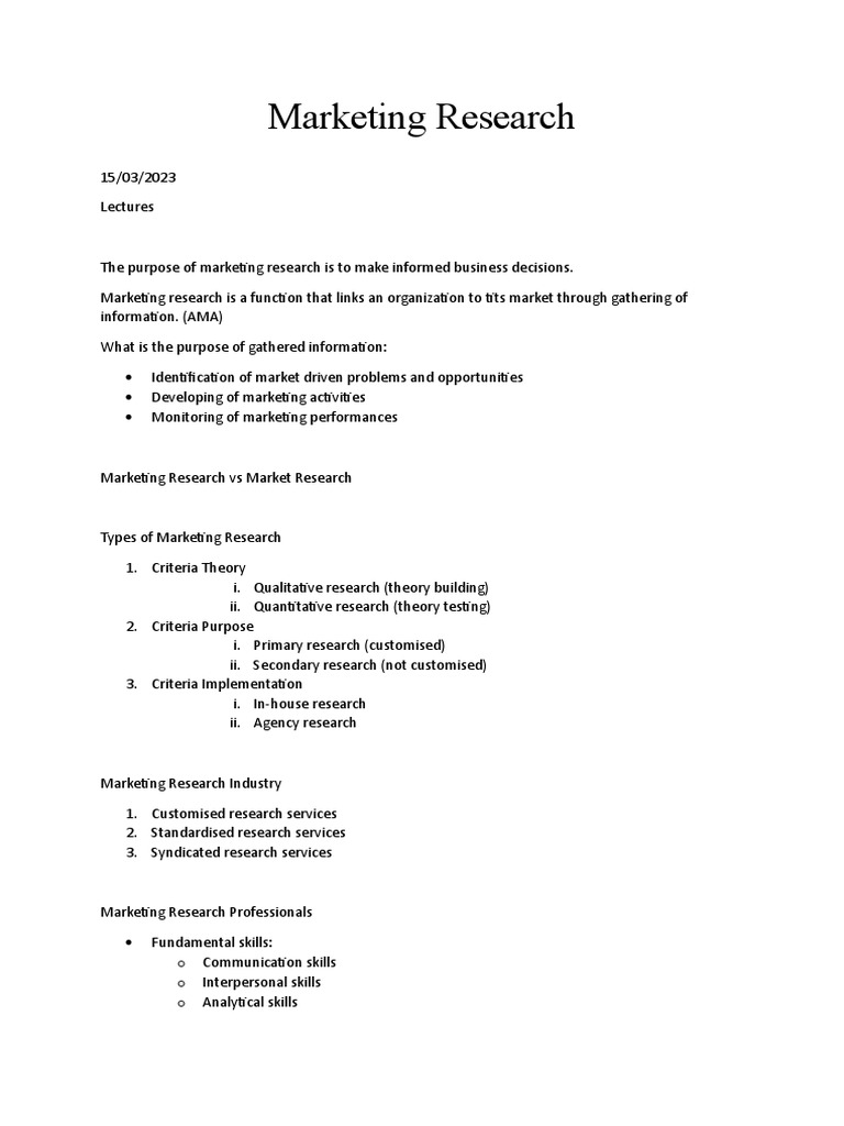 Marketing Research | PDF