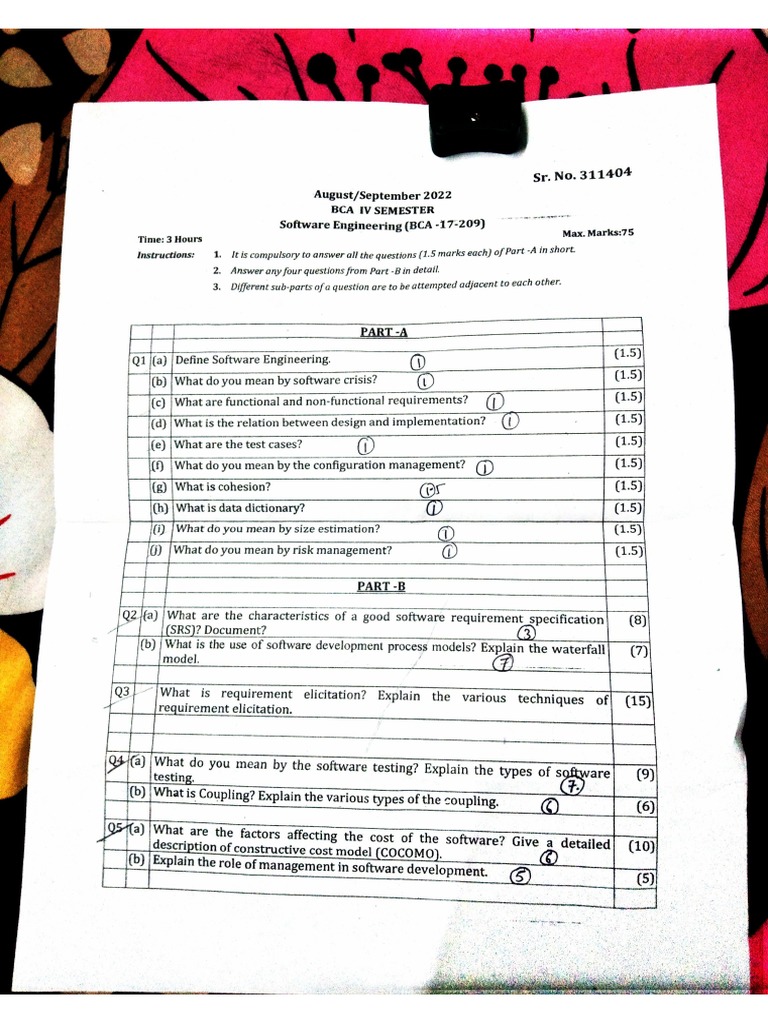4th Sem Question Paper | PDF