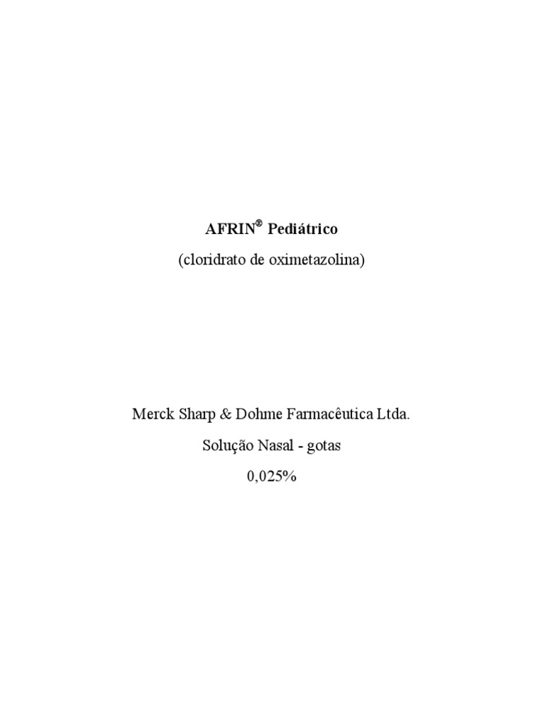 Afrin Pediatrico | PDF | Gravidez | Hipertensão
