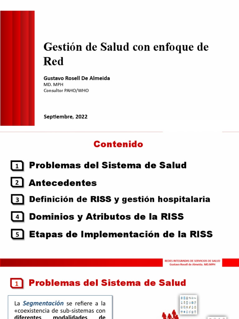 Gestion de Salud en Red RISS Obispo - GRosell | PDF | Hospital ...