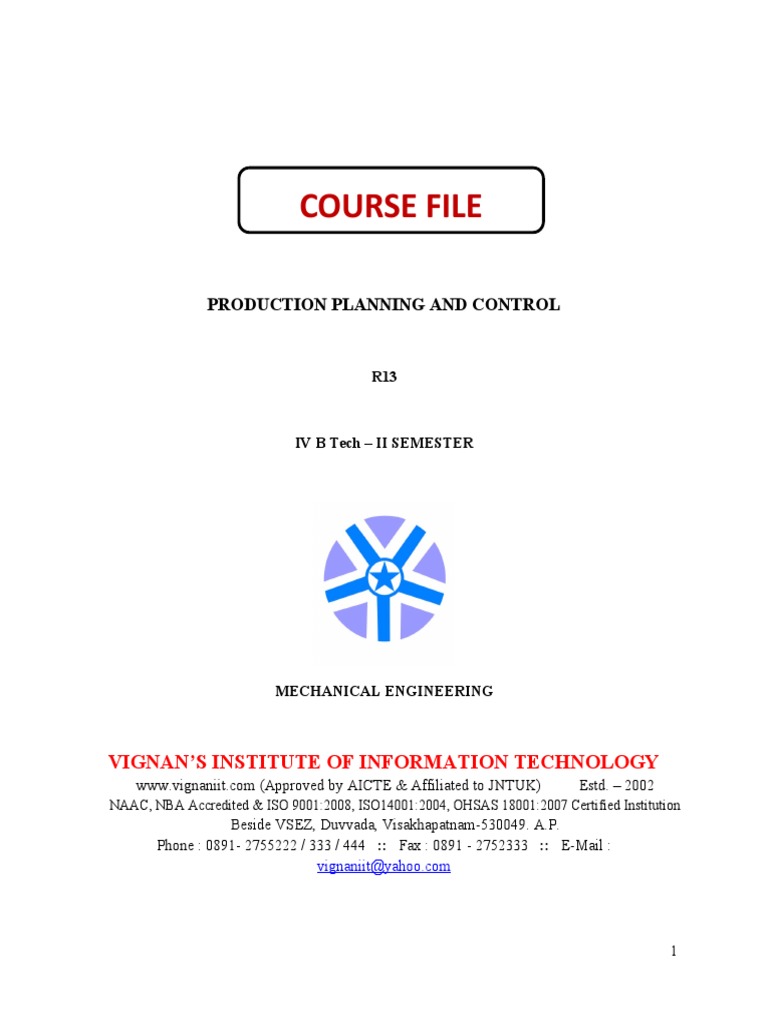 Course File PPC | PDF