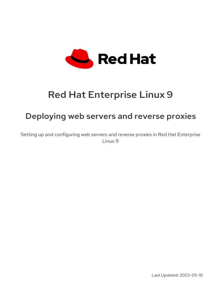 RHEL 9.2 - Deploying Web Servers and Reverse Proxies | PDF | Transport Layer Security | Networking