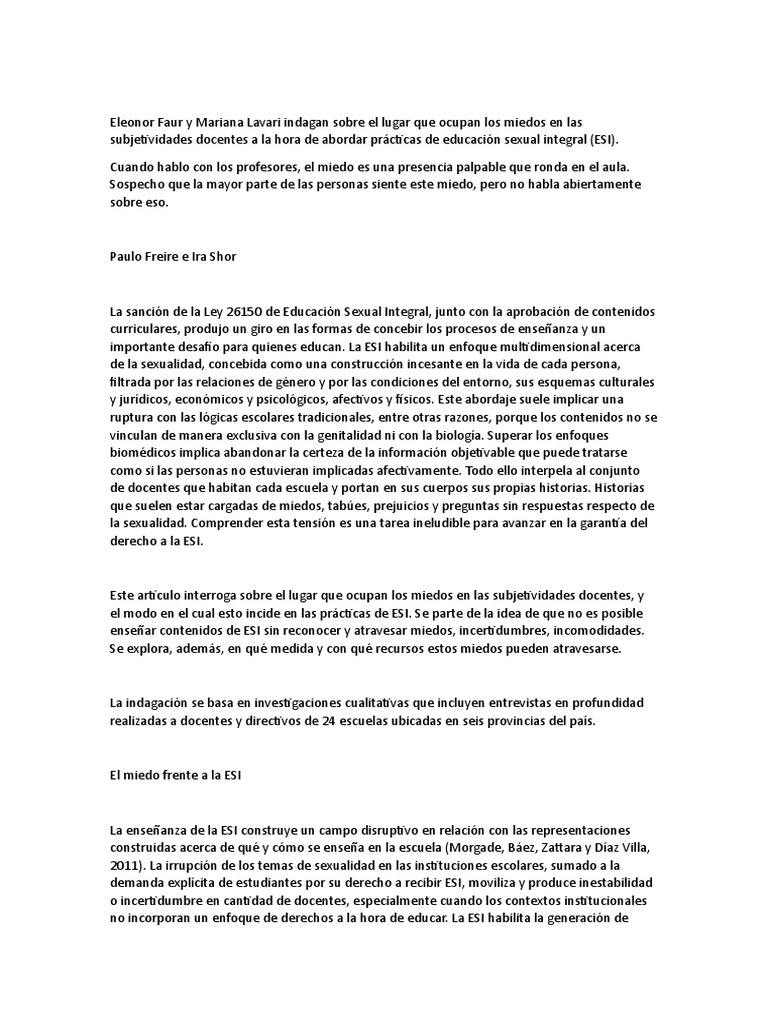 Eleonor Faur y Mariana Lavari Indagan Sobre El Lugar Que Ocupan Los ... Eleonor Faur y Mariana Lavari Indagan Sobre El Lugar Que Ocupan Los ...