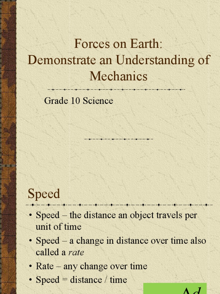 Grade 10 Physics Energy and Momentum | PDF | Speed | Velocity