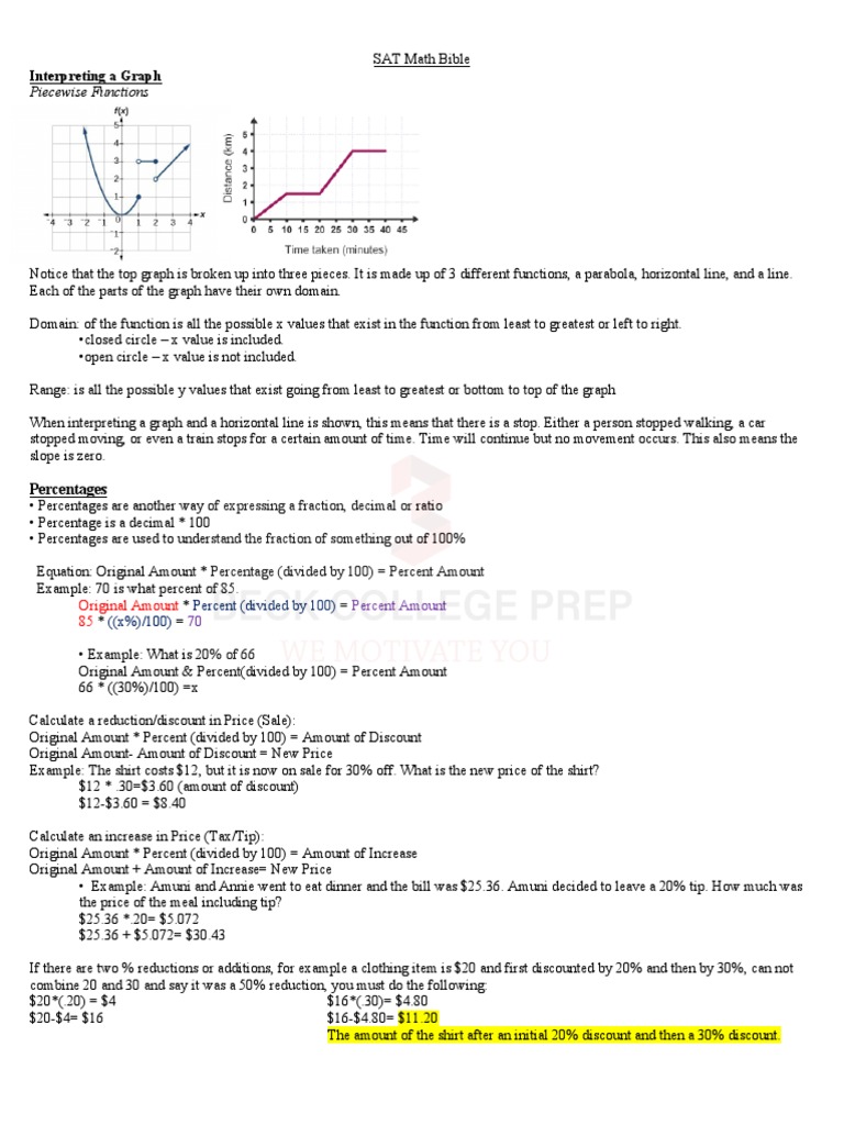 SAT Math Bible | PDF | Quadratic Equation | Rectangle
