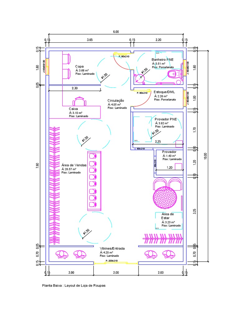 Projeto Layout de Loja de Roupas | PDF