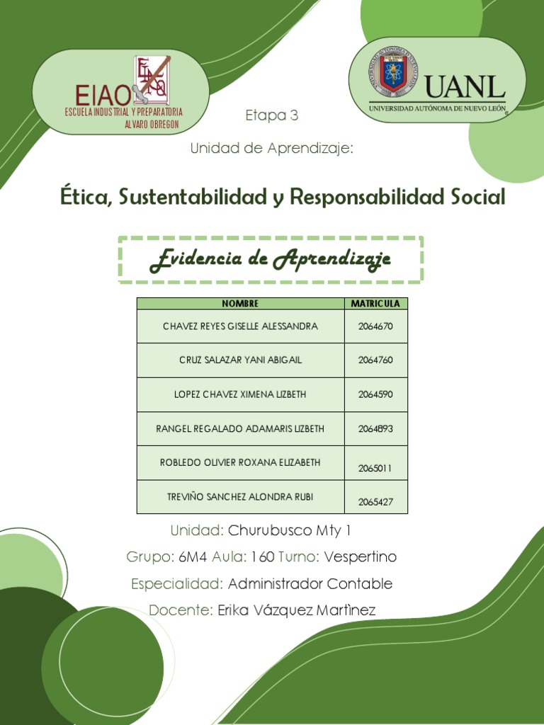 EQUIPO2 EV3 ESyRS | PDF | Energía renovable | Sustentabilidad