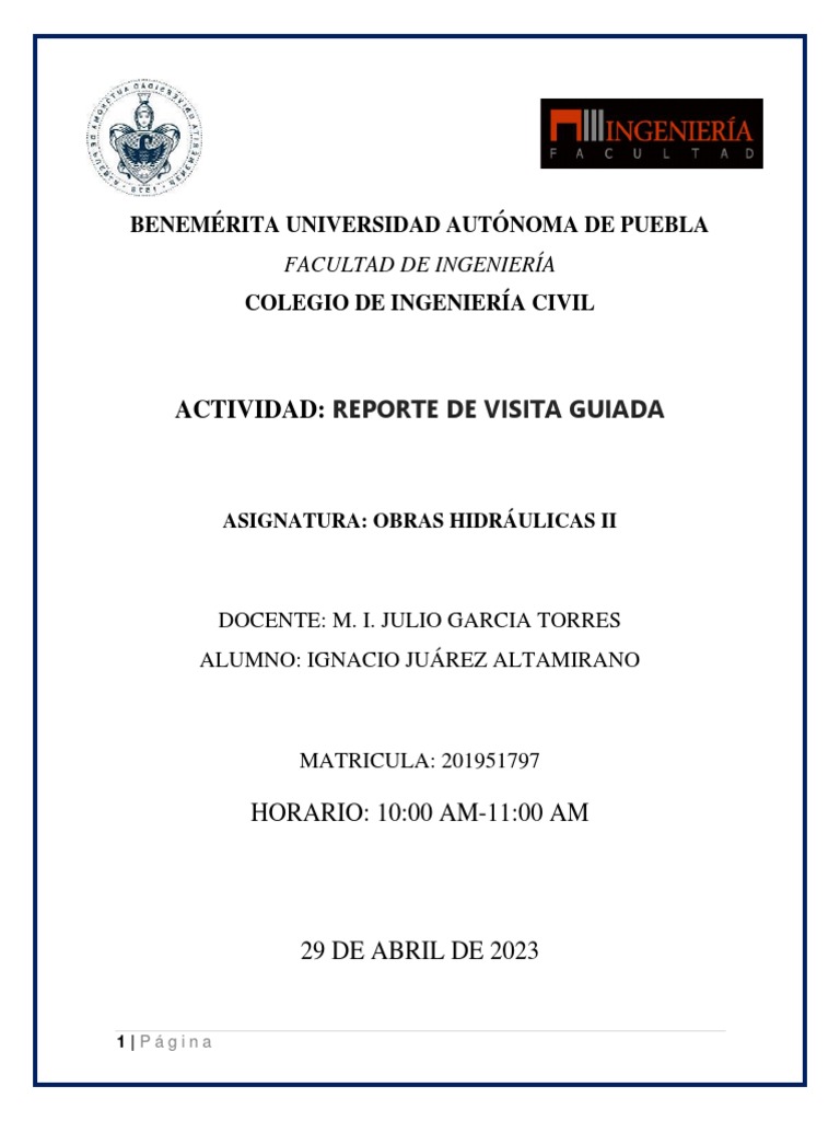 REPORTE DE VISITA GUIADA-Juarez Altamirano Ignacio | PDF