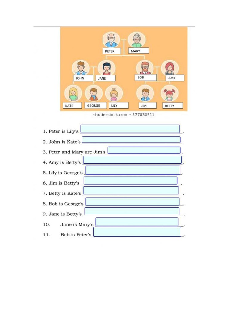 Family Exercises 6th Grade | PDF