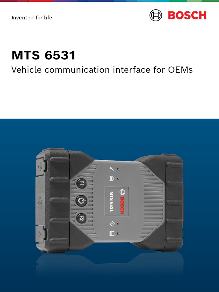 Bosch MTS 6531 Vehicle Communication Interface | PDF | Usb | Embedded ...