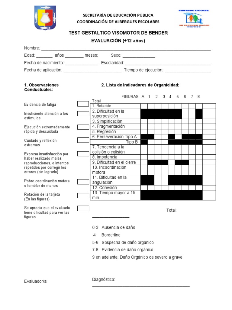 Bender Adultos | PDF | Enfermedades y trastornos | Medicina CLINICA