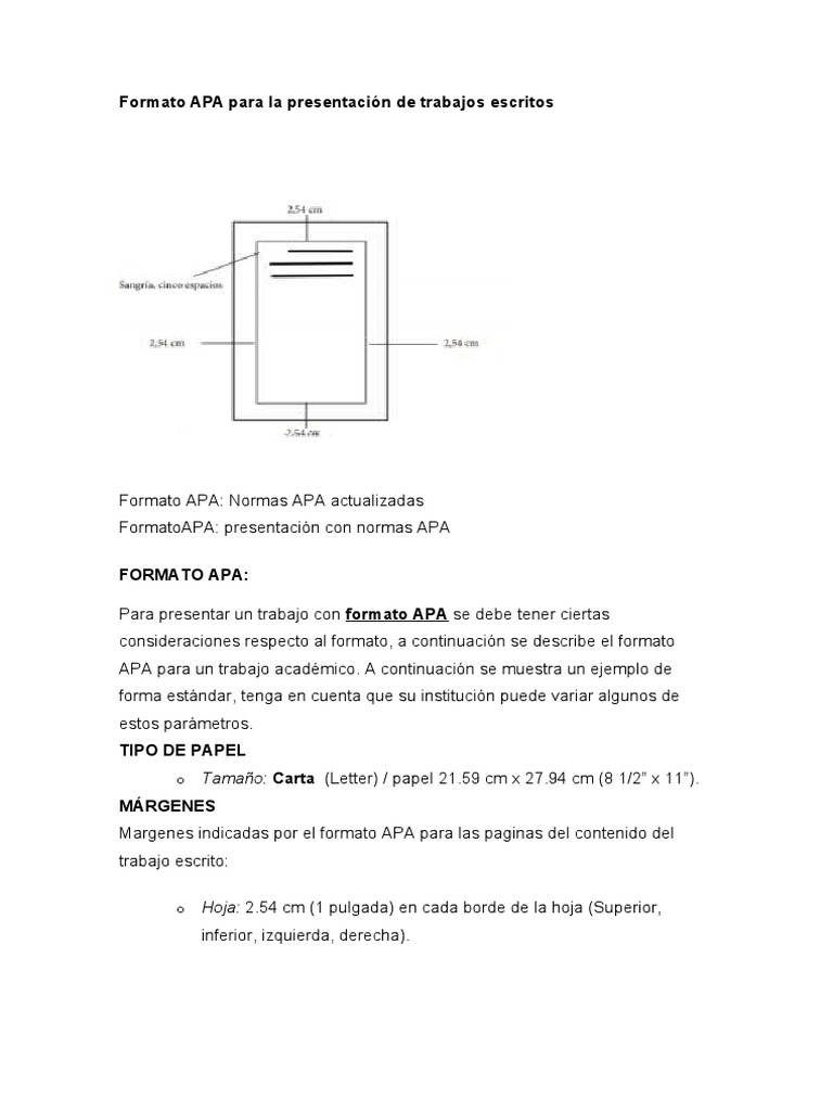 MARGEN APA EJEMPLO | PDF | Estilo apa | Informática