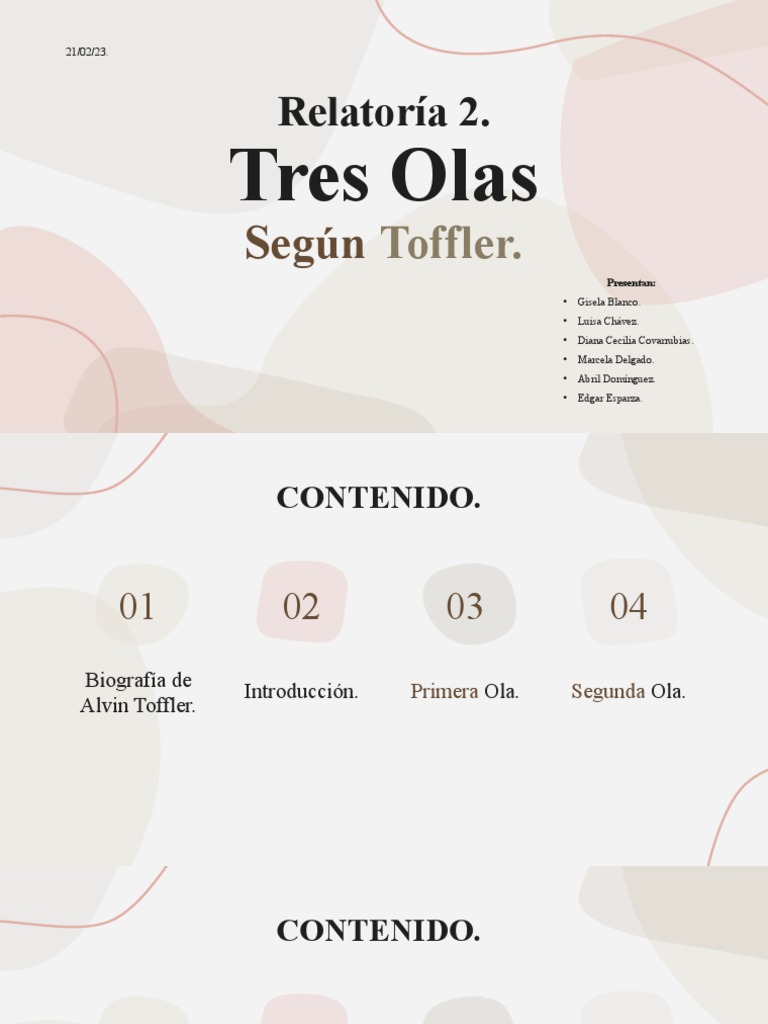 Tres Olas de Toffler | PDF | Agricultura | Sociedad
