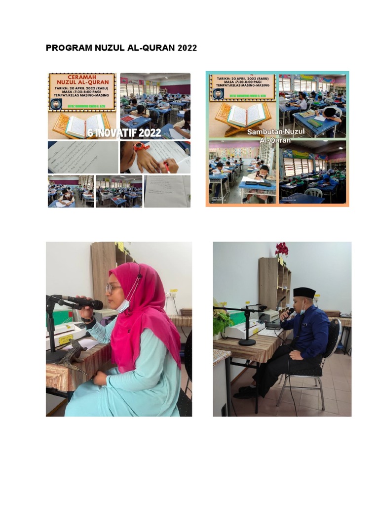 Gambar Program Nuzul Al Quran 2022 | PDF
