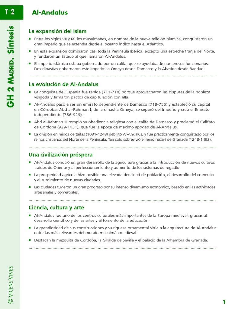 T 2 Al-Andalus | PDF | Al Andalus | Califato