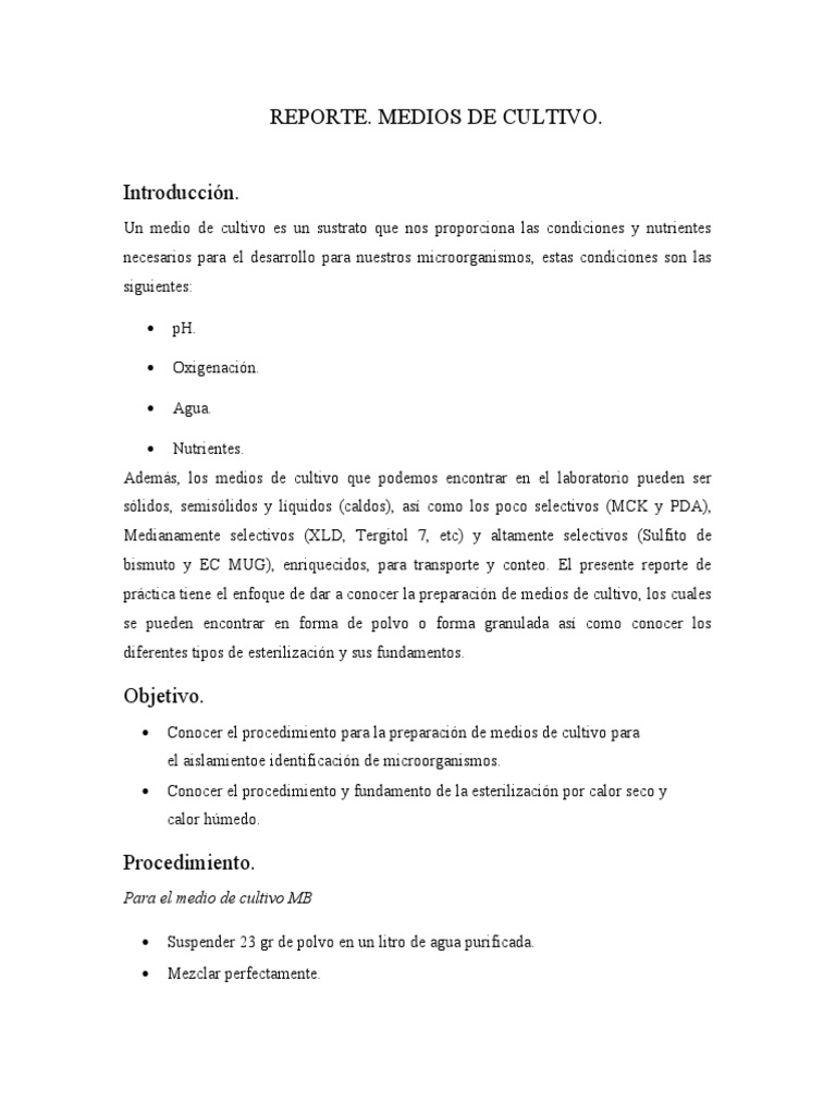 REPORTE MICRO (Autoguardado) | PDF | Esterilización (Microbiología) | Tinción