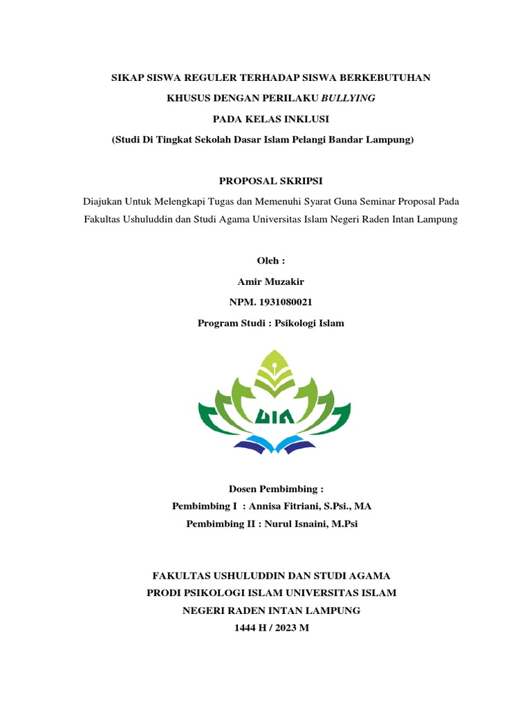 Proposal Amir Fix | PDF