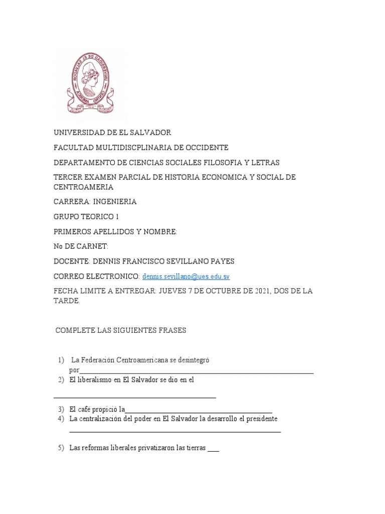 Examen 3 de Historia Grupo 1 | PDF | Política | Ciencias sociales