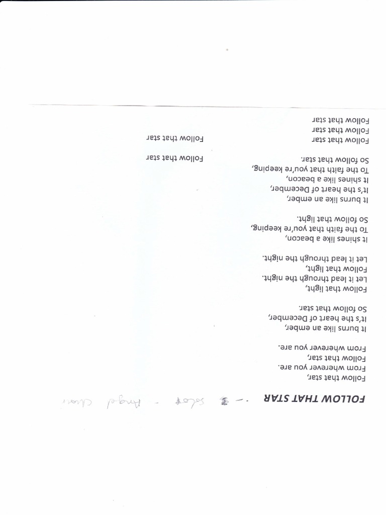 Follow That Star | PDF