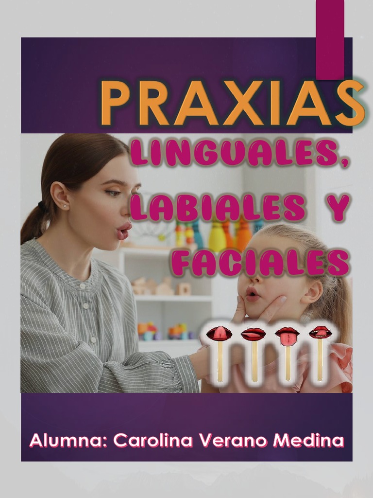 Tarjeta de Ejercicios de Praxias | PDF | Boca | Lengua