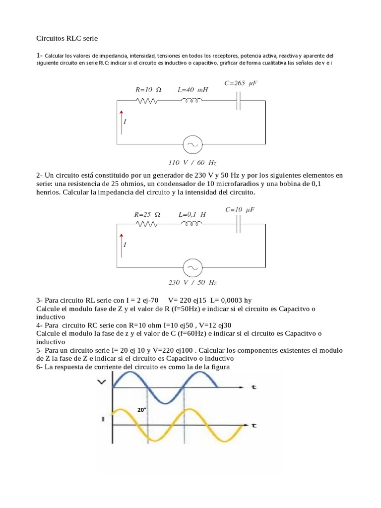Circuito RLC Serie | PDF