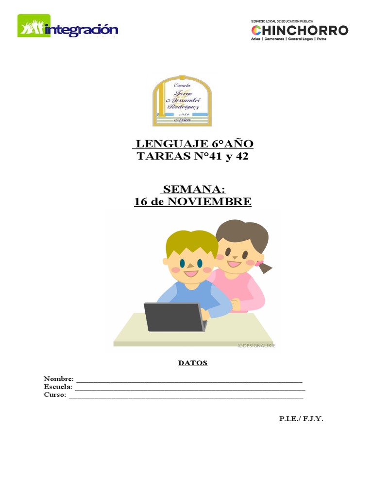 TAREA N°41 y 42 LENGUAJE 6°AÑO | PDF | Narración | Cuentos