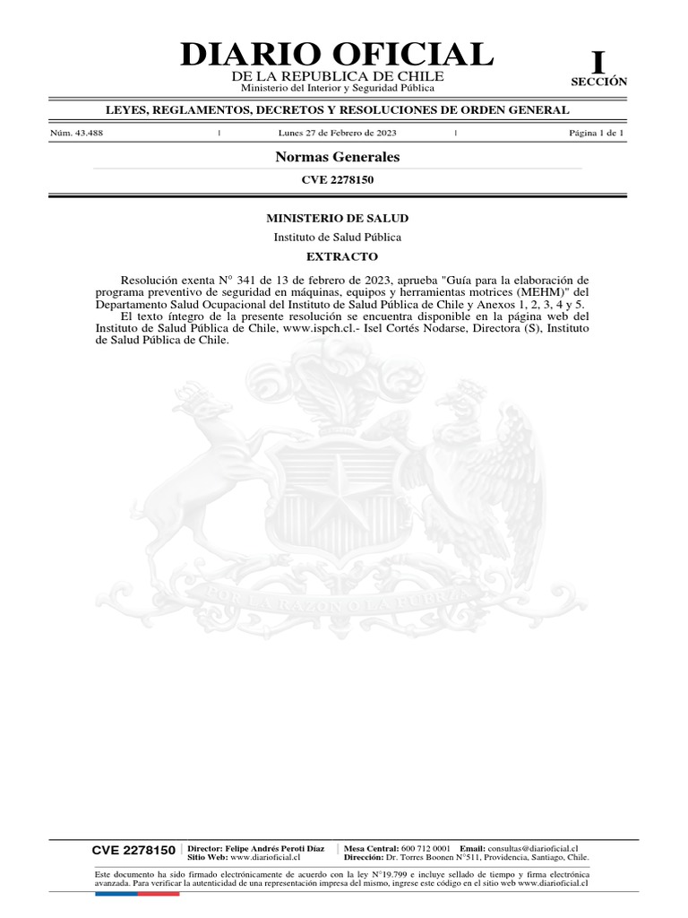 Resolución Exenta #341 | PDF