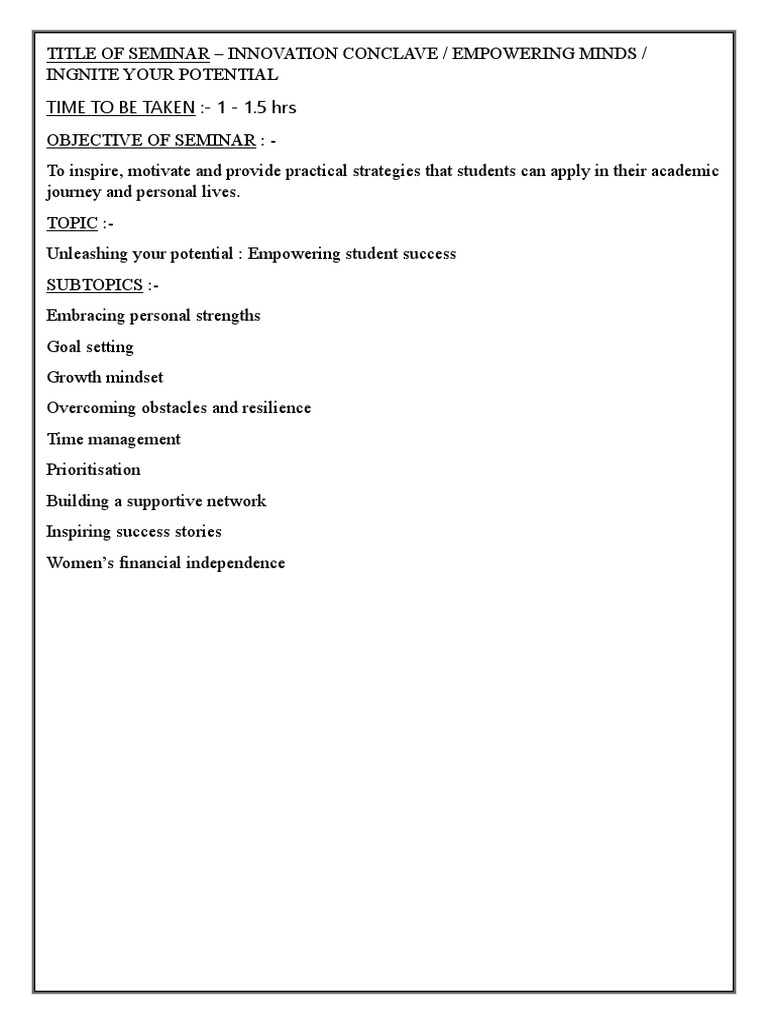 Title of Seminar | PDF