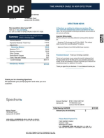 Spectrum Bill | PDF | Cheque | Debit Card