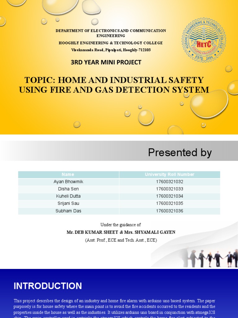 Fire & Gas Detection System Project | PDF | Electricity | Electrical Engineering