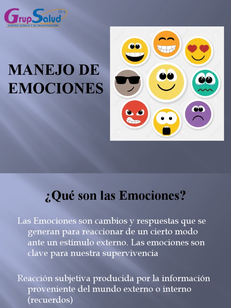 Manejo De Emociones Pdf