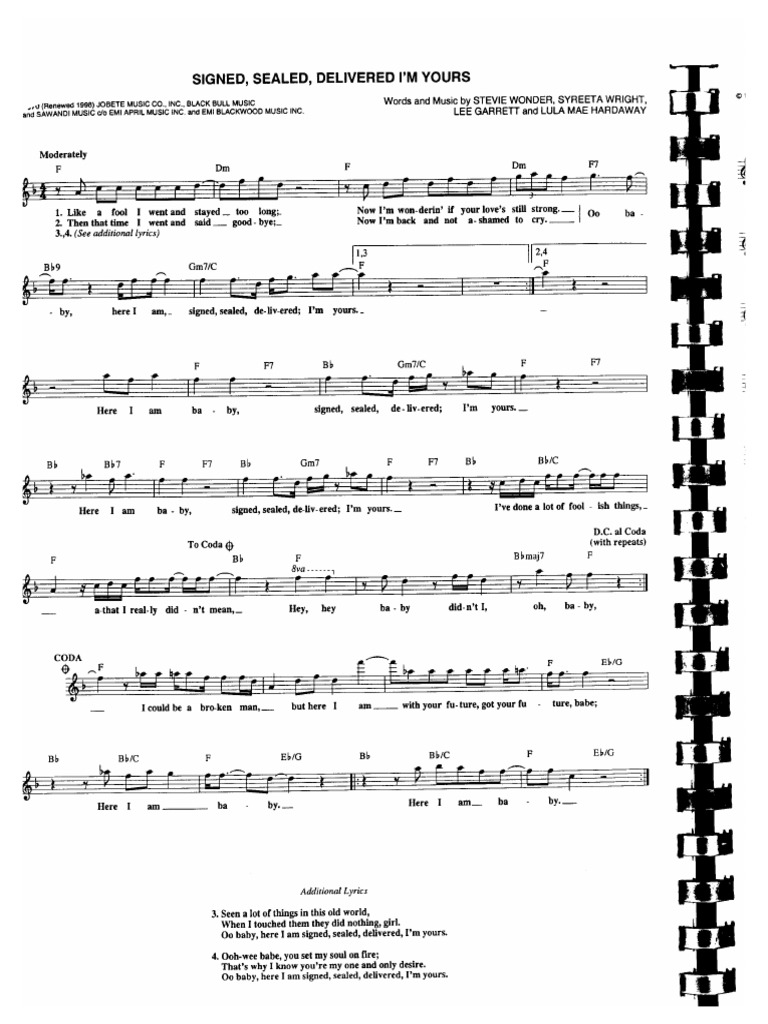 Signed Sealed Delivered | PDF