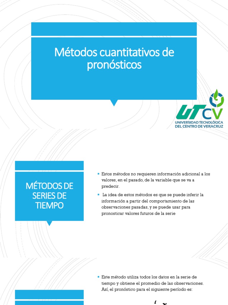 Métodos Cuantitativos de Pronóstico | PDF