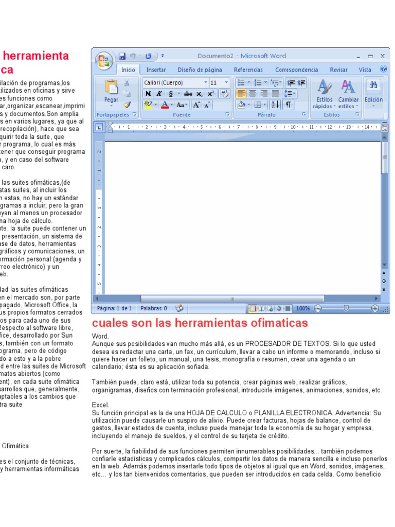 Que Es Herramienta Ofimatica | PDF | Microsoft Office | Microsoft Word Que Es Herramienta Ofimatica | PDF | Microsoft Office | Microsoft Word