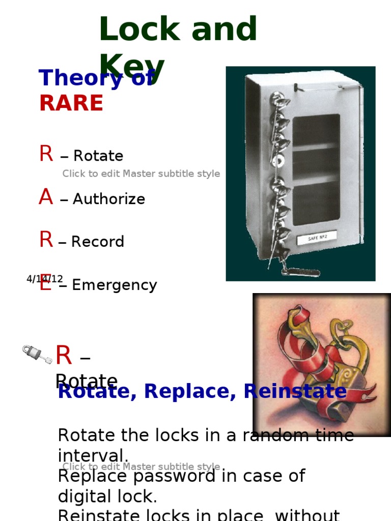 Lock and Key Procedure RARE | PDF | Lock (Security Device) | Crime ...