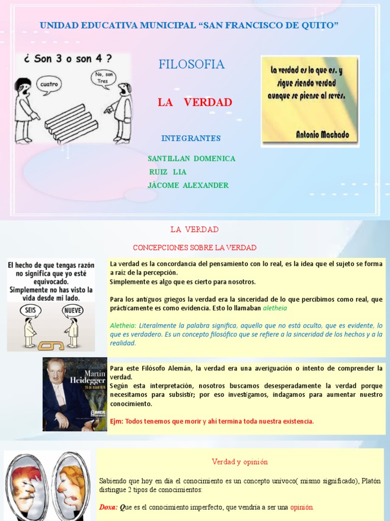 Filo Sofia | PDF | Verdad | Conocimiento