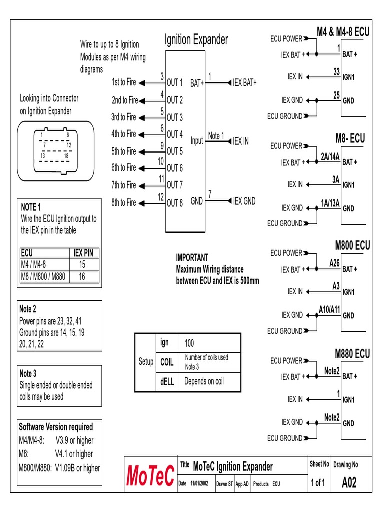 Motec: Ignition Expander | PDF | Electrical Engineering | Manufactured Goods