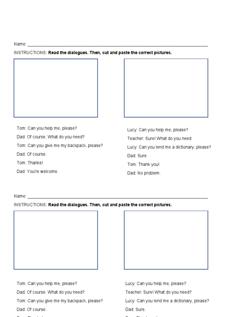 Asking Help Exercise | PDF