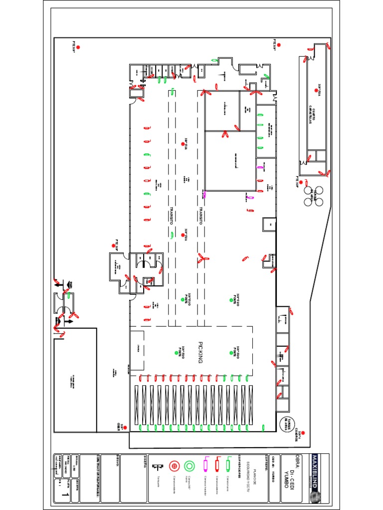 Plano de Seguridad y CCTV Yumbo | PDF